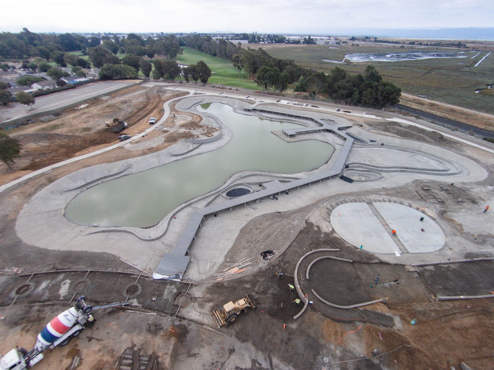 2 Acre Man-Made Lake Park Commercial Construction