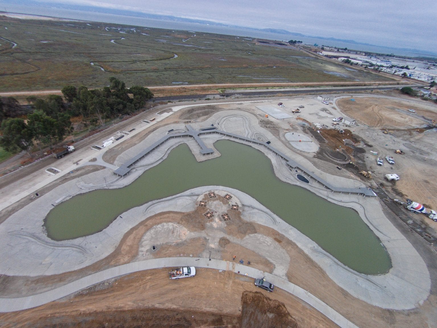2 Acre Man-Made Lake Park Commercial Construction